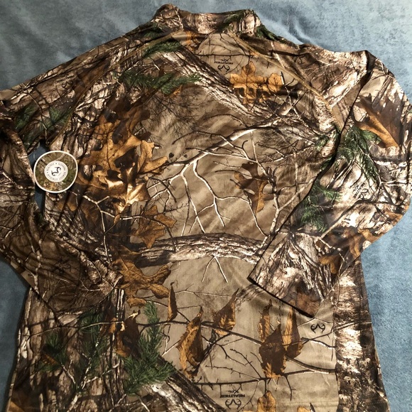 Realtree | Jackets & Coats | Real Tree Half Zip Knit Pullover Camo Mens ...